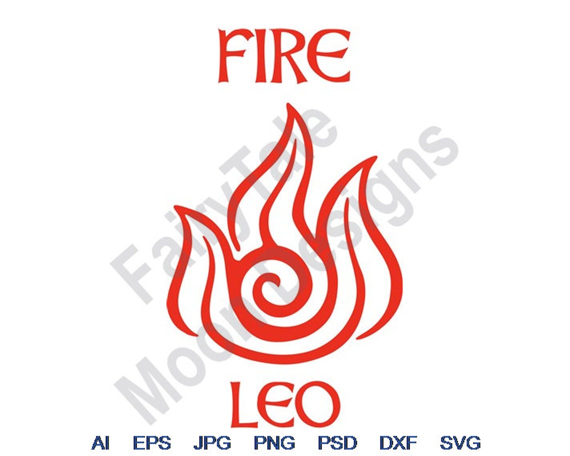 Fire Leo Svg Dxf Eps Png Jpg Vector Art Clipart Cut | Etsy