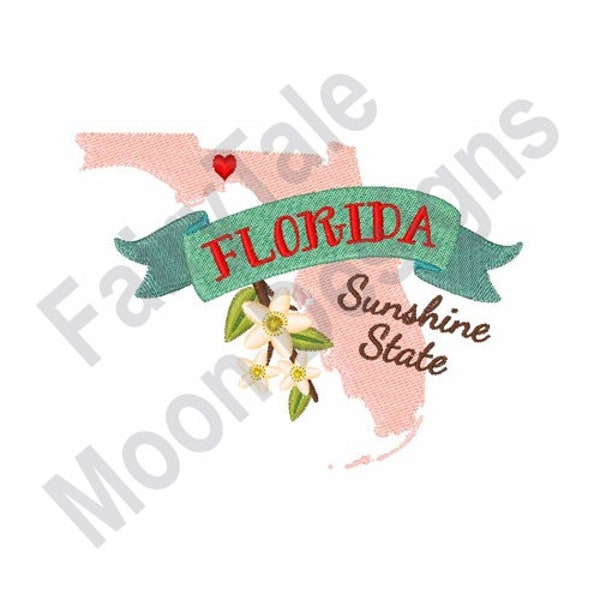 Florida State Embroidery Design - Etsy