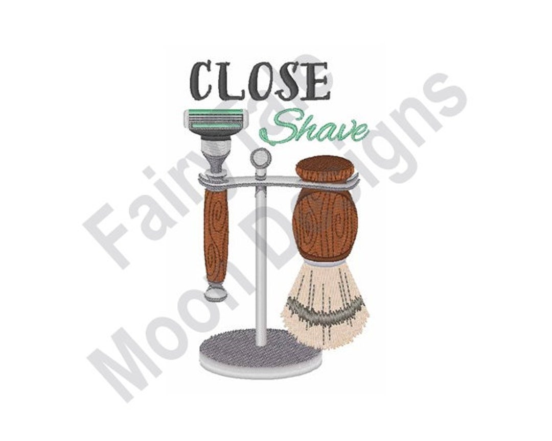 Close Shave - Machine Embroidery Design, Shaving Kit Embroidery ...