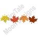 Fall Leaves Border - Machine Embroidery Design, Maple Leaf Border ...