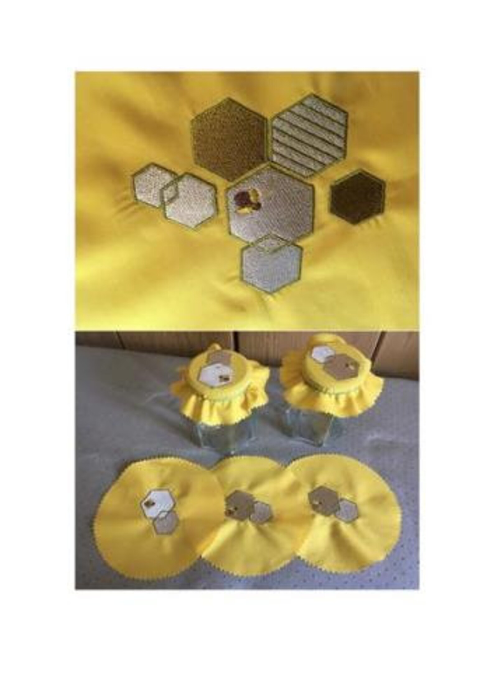 Honeycomb Machine Embroidery Design Honeybee Embroidery - Etsy