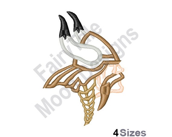 Viking Outline Side View Machine Embroidery Design Viking - Etsy