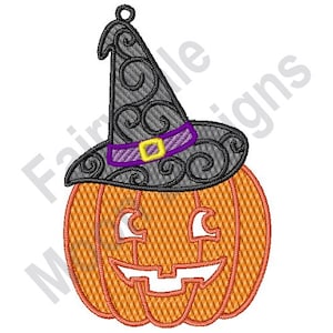 FSL Jack-o-lantern - Machine Embroidery Design, Halloween Witch Hat ...