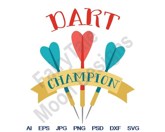 Dart Champion Svg Dxf Eps Png Jpg Vector Art Clipart - Etsy Canada