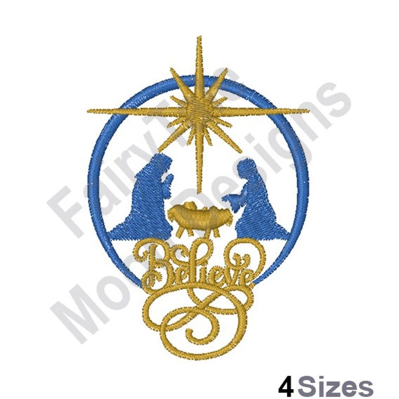 Nativity Embroidery - Etsy