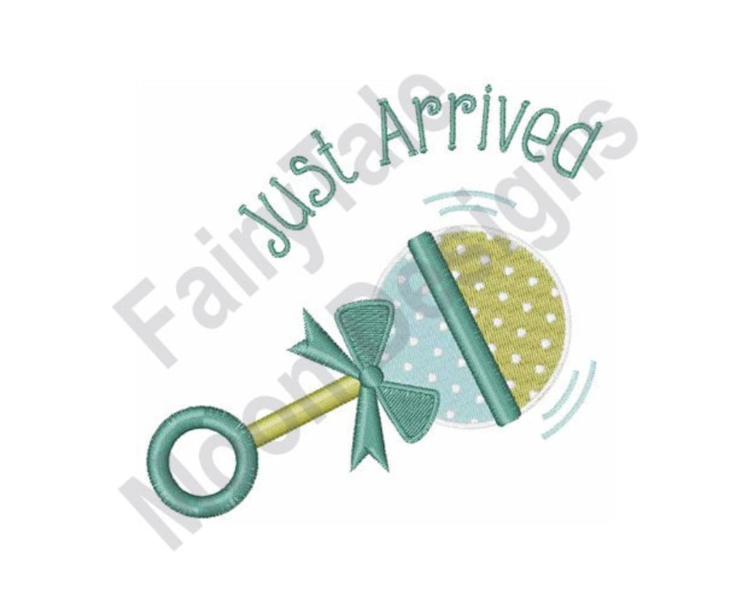 Just Arrived Machine Embroidery Design, Baby Rattle Toy, Baby Rattle ...