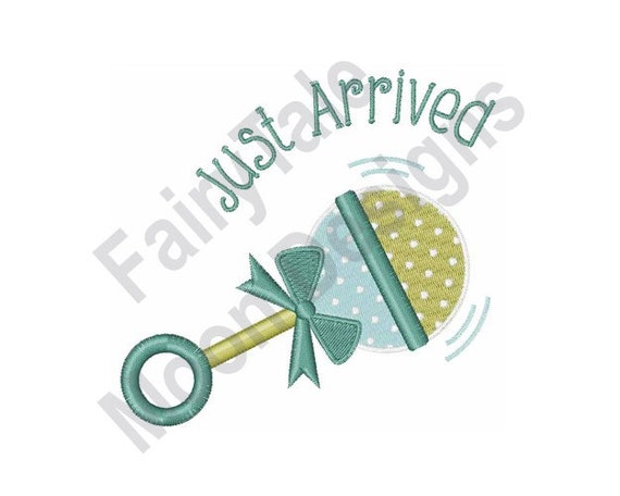 Just Arrived Machine Embroidery Design Baby Rattle Toy - Etsy