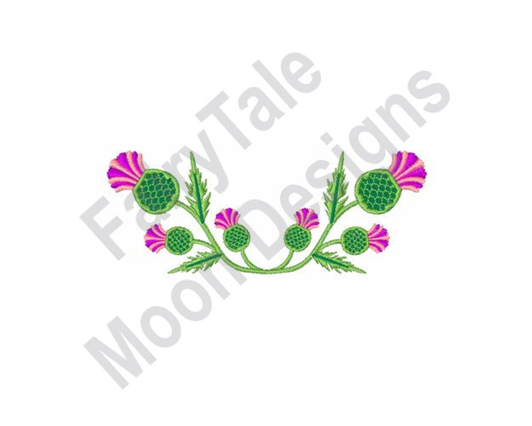 Scottish Thistle - Machine Embroidery Design, Scotch Thistle Flower ...