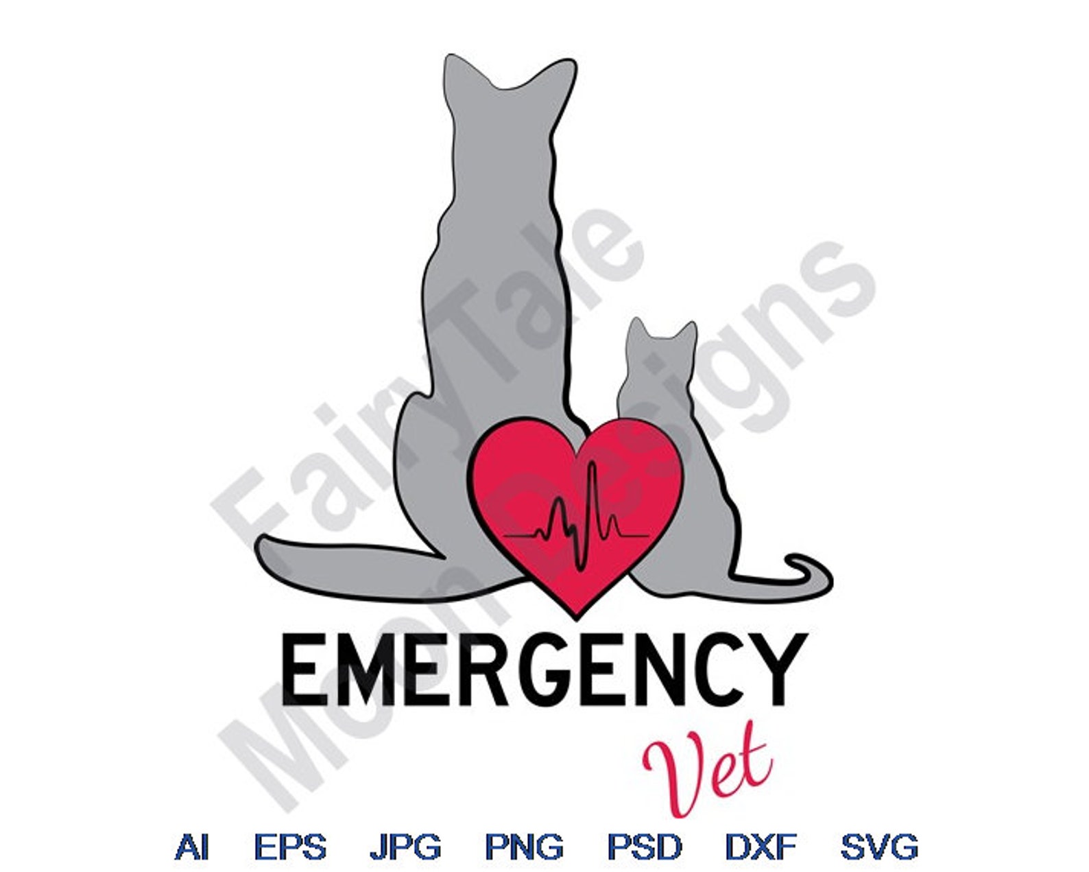 Emergency Vet Svg Dxf Eps Png Jpg Vector Art Clipart | Etsy