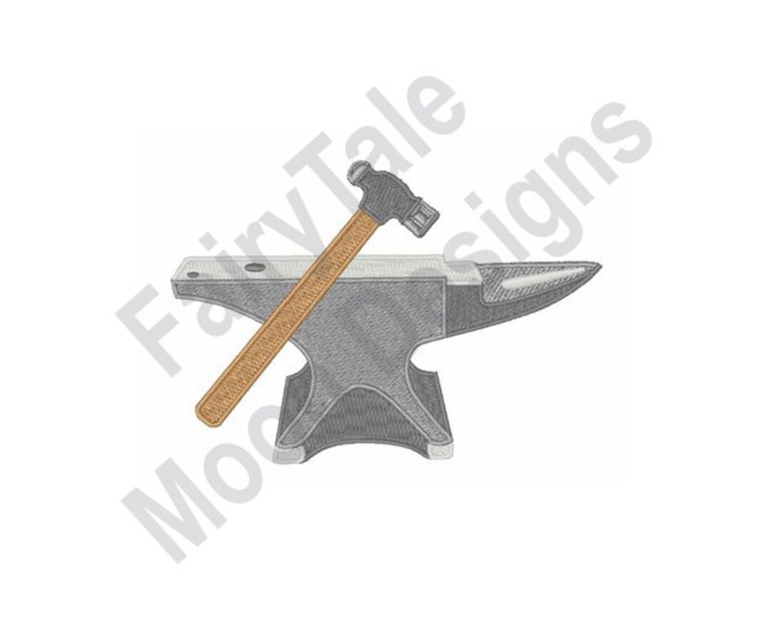 Anvil & Hammer - Machine Embroidery Design, Metalworking Tools ...