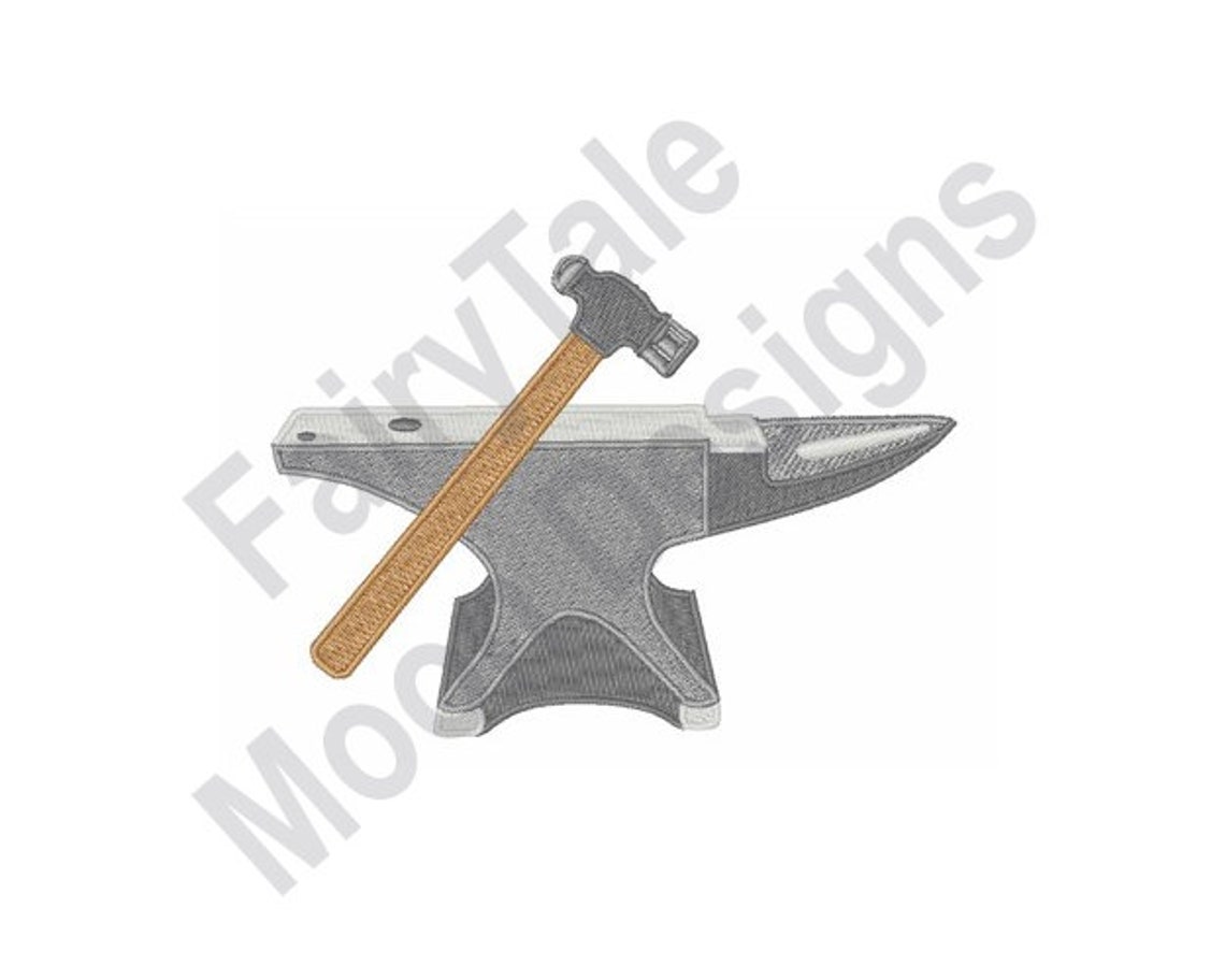 Anvil & Hammer Machine Embroidery Design Metalworking Tools - Etsy