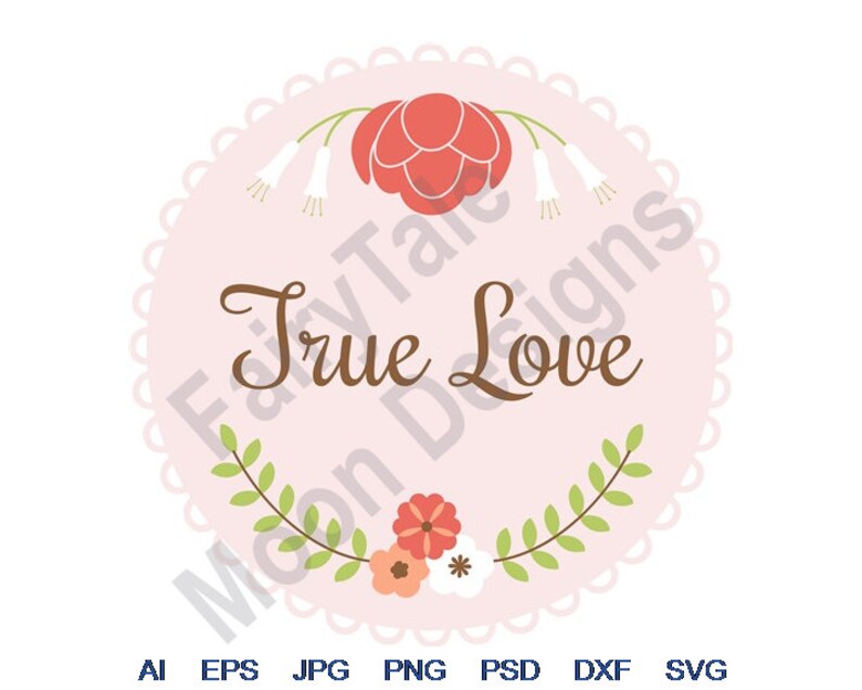 True Love Svg Dxf Eps Png Jpg Vector Art Clipart Cut | Etsy
