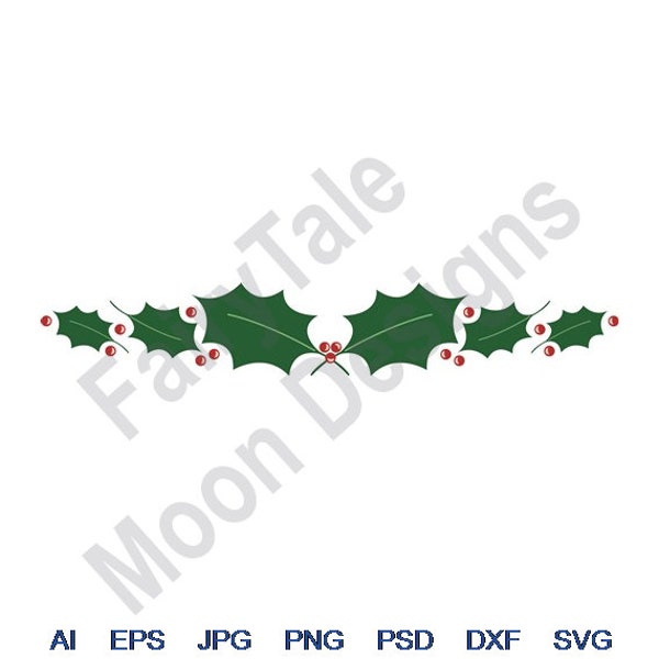 Holly Border - Etsy