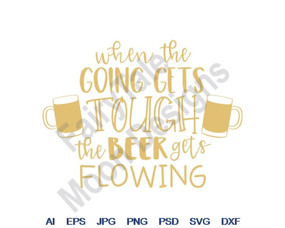 Beer Flowing Svg, Dxf, Eps, Png, Jpg, Vector Art, Clipart, Cut File ...