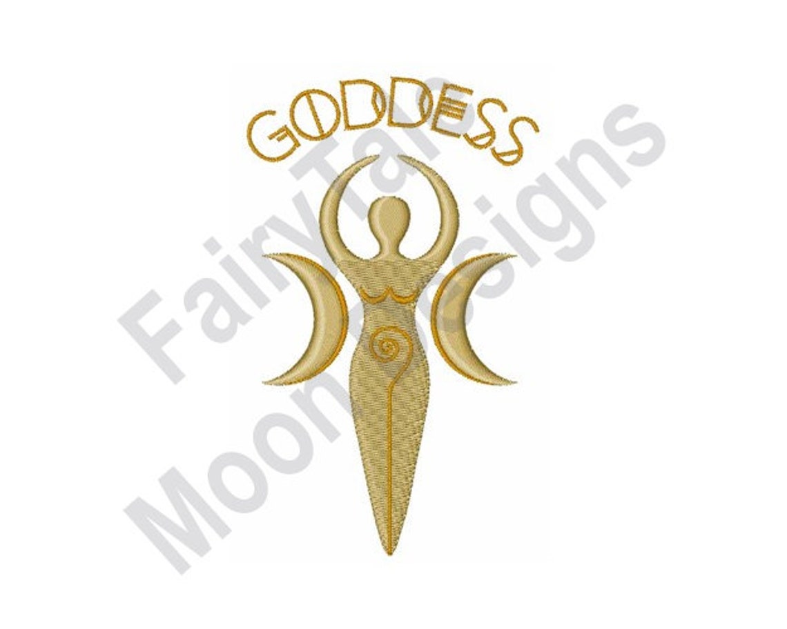 Goddess Wiccan Symbol Machine Embroidery Design Spiral - Etsy