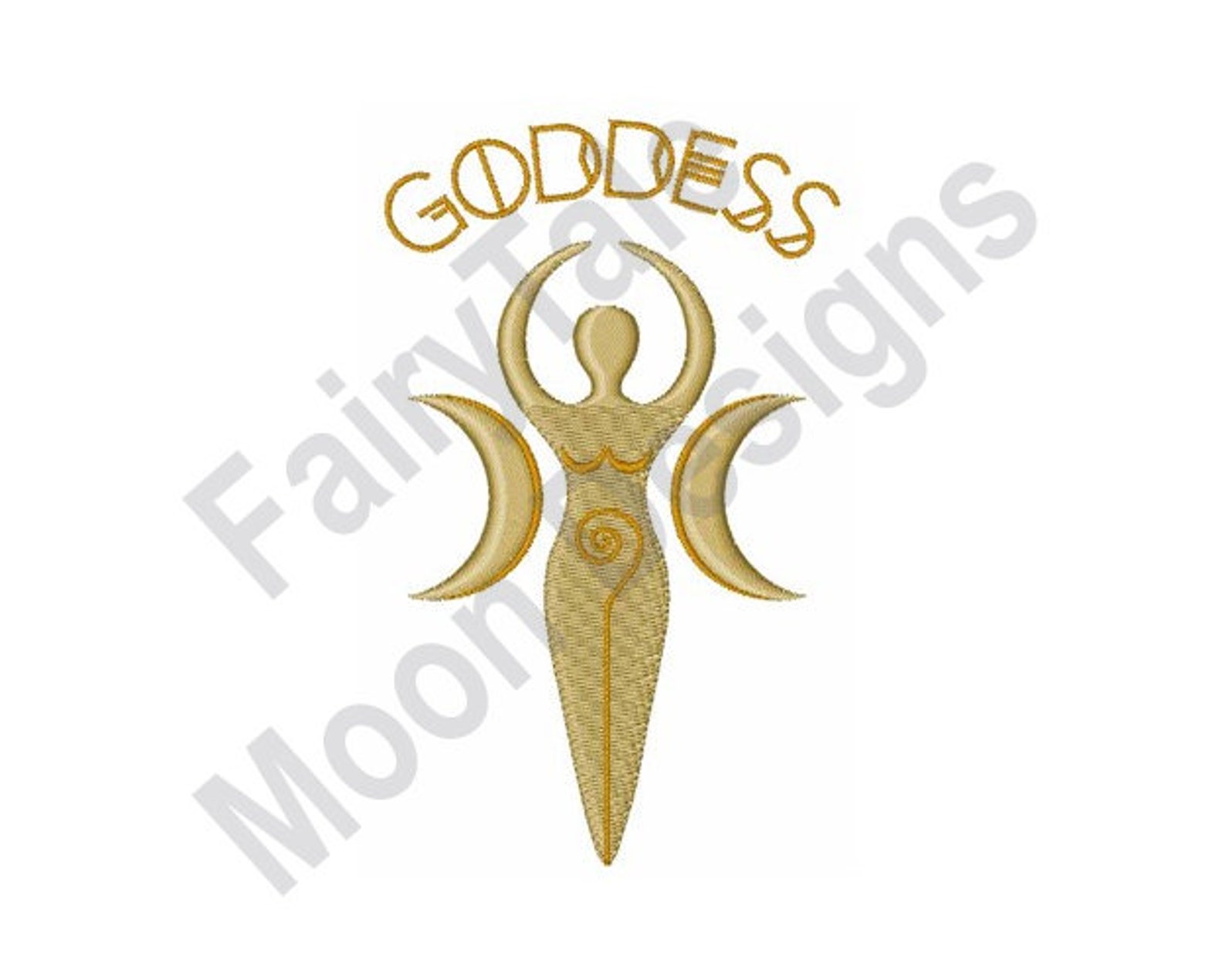 Goddess Wiccan Symbol Machine Embroidery Design Spiral - Etsy