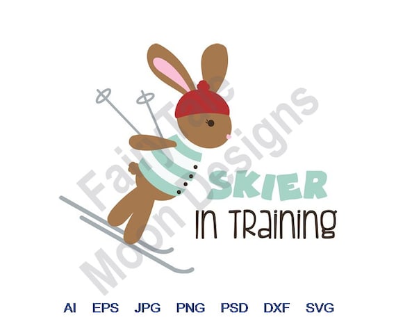 Skier in Training Svg Dxf Eps Png Jpg Vector Art | Etsy