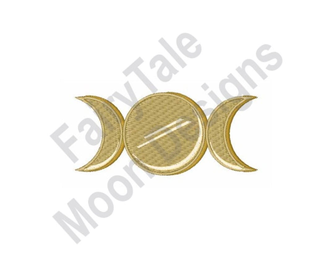 Triple Moon - Machine Embroidery Design, Triple Goddess Moon Embroidery ...