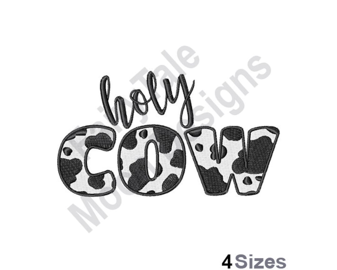 Holy Cow - Machine Embroidery Design, Cow Pattern Embroidery Design ...