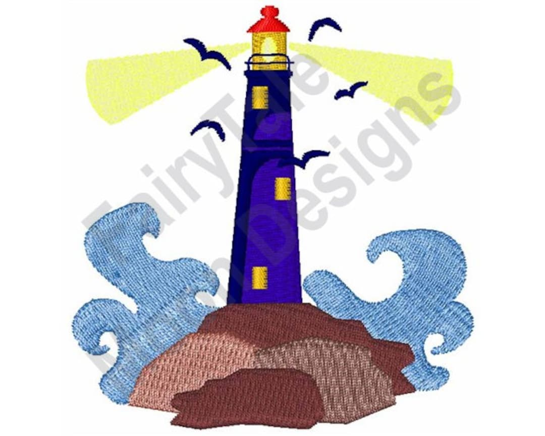 Lighthouse - Machine Embroidery Design, Lighthouse Embroidery Pattern ...