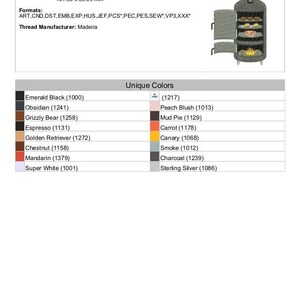 Meat Smoker - Machine Embroidery Design, BBQ Smoker Embroidery Pattern ...