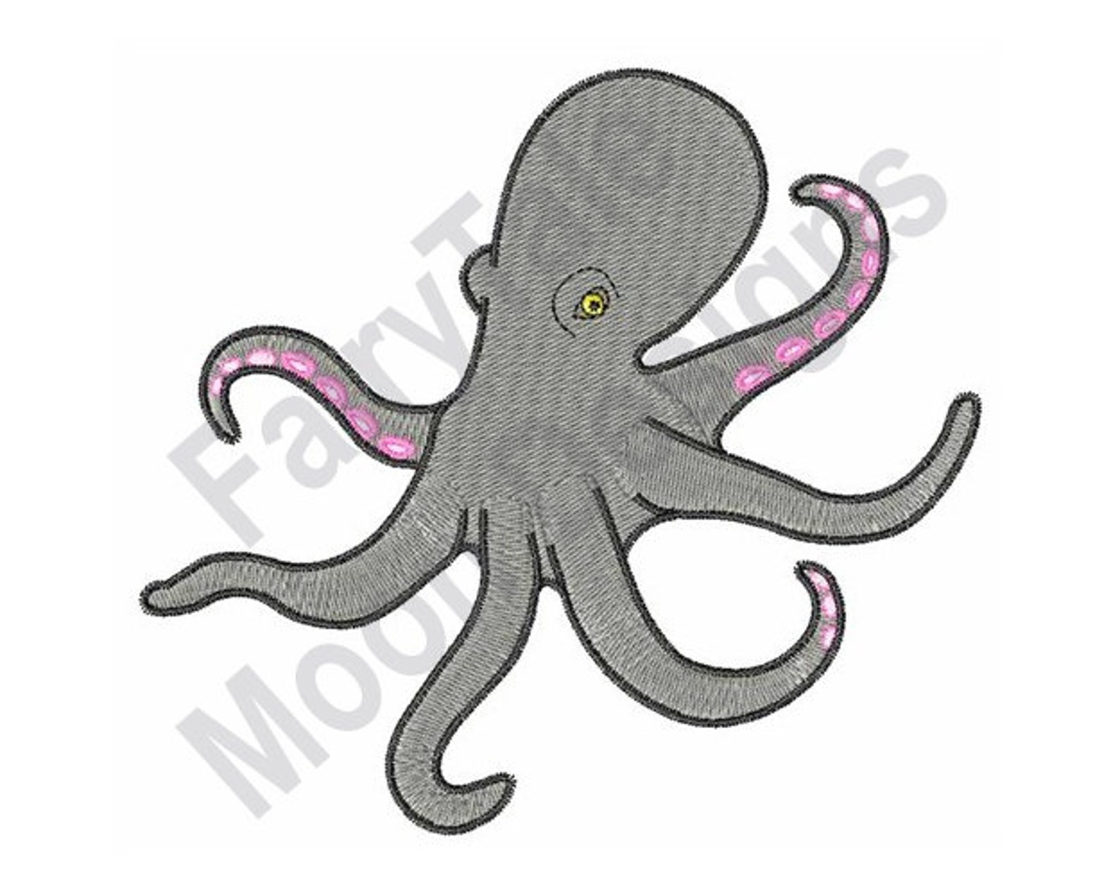 Octopus Machine Embroidery Design Octopus Embroidery - Etsy