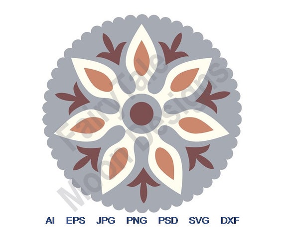 Circle Pattern Svg Dxf Eps Png Jpg Vector Art Clipart | Etsy