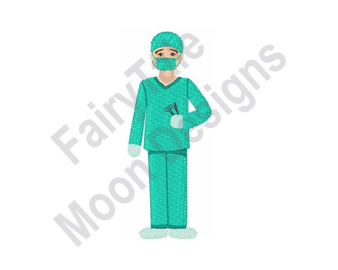 Male Surgeon Doctor Machine Embroidery Design Male | Etsy