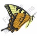 Swallowtail Machine Embroidery Design, Flying Swallowtail Butterfly ...