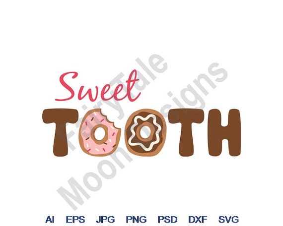 Sweet Tooth Svg Dxf Eps Png Jpg Vector Art Clipart - Etsy