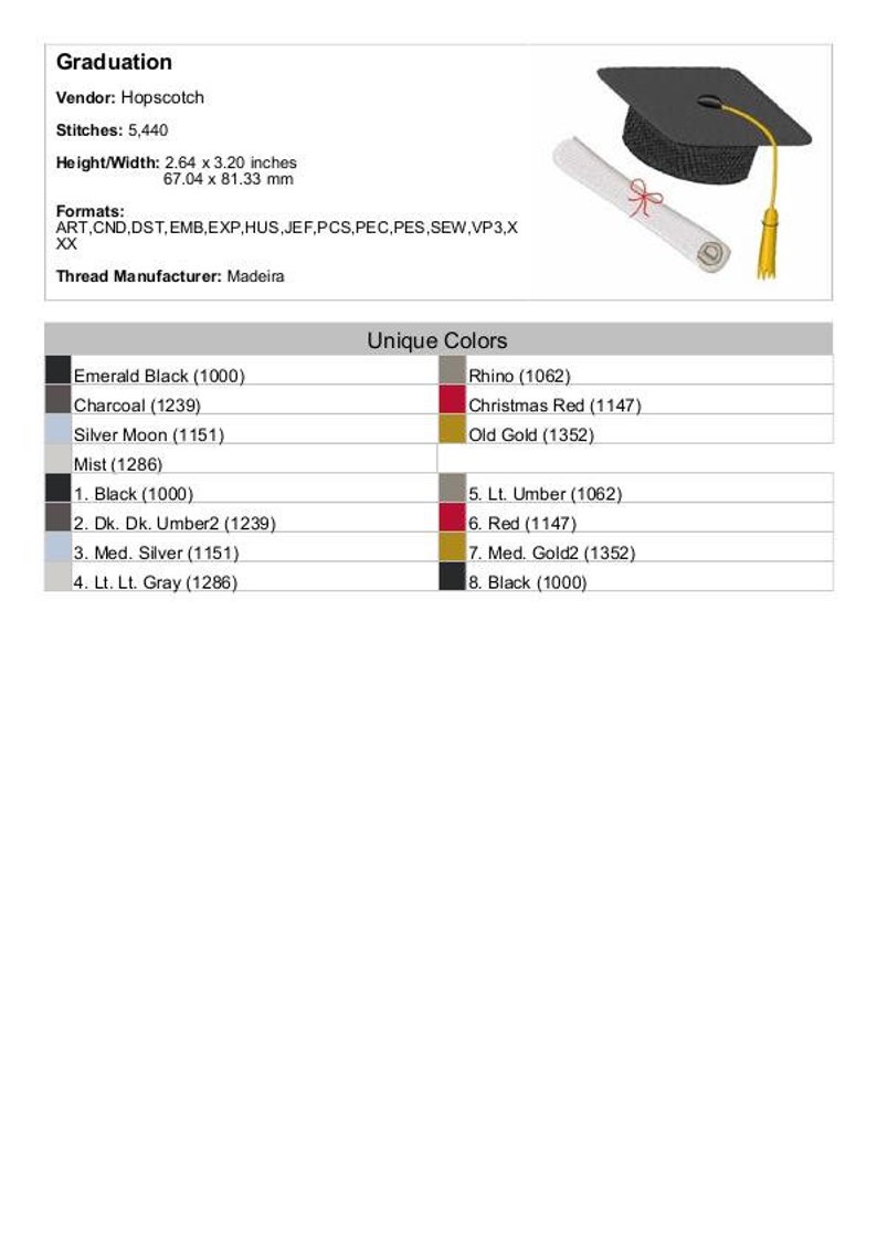 Graduation - Machine Embroidery Design, Graduation Cap & Diploma ...