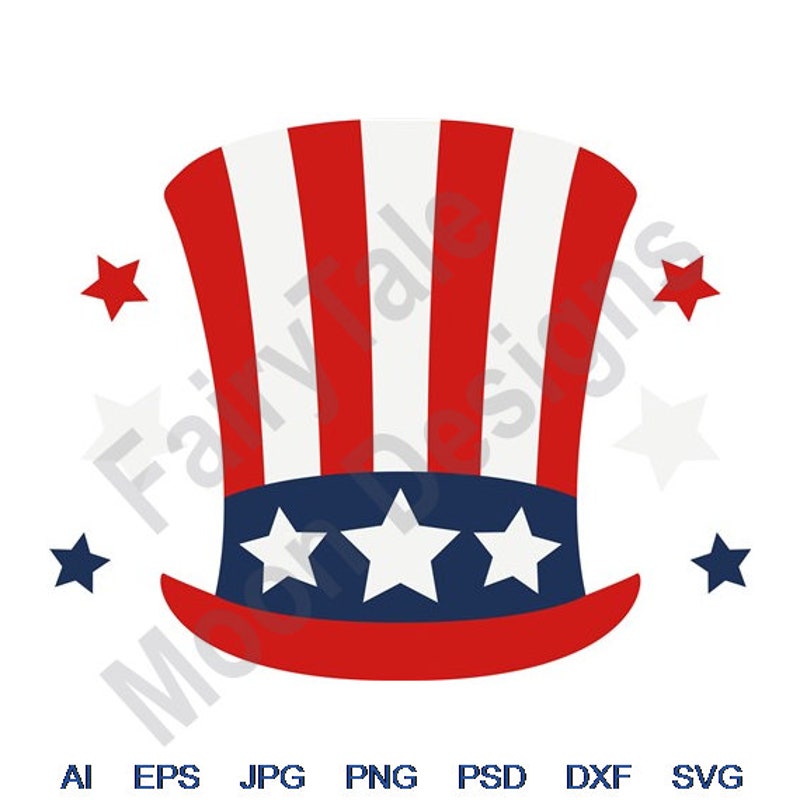 Uncle Sam Top Hat - Etsy