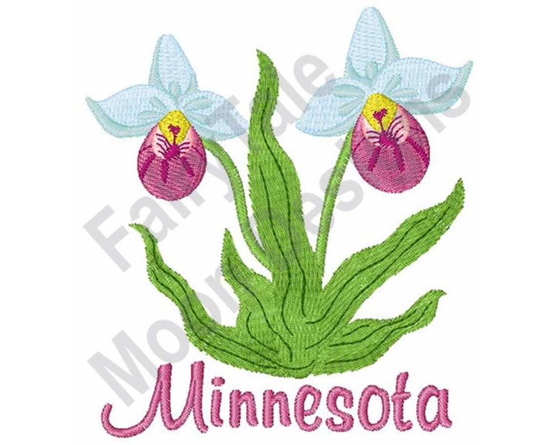Minnesota State Flower Machine Embroidery Design Showy | Etsy