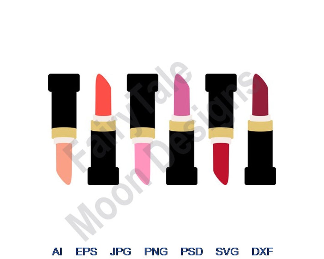 Lipstick Border Svg Dxf Eps Png Jpg Vector Art - Etsy UK