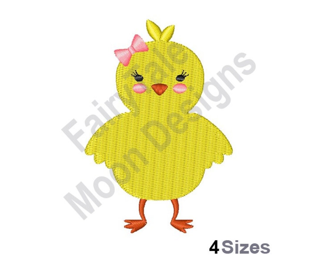 Easter Chick - Machine Embroidery Design, Baby Chick Embroidery Pattern ...