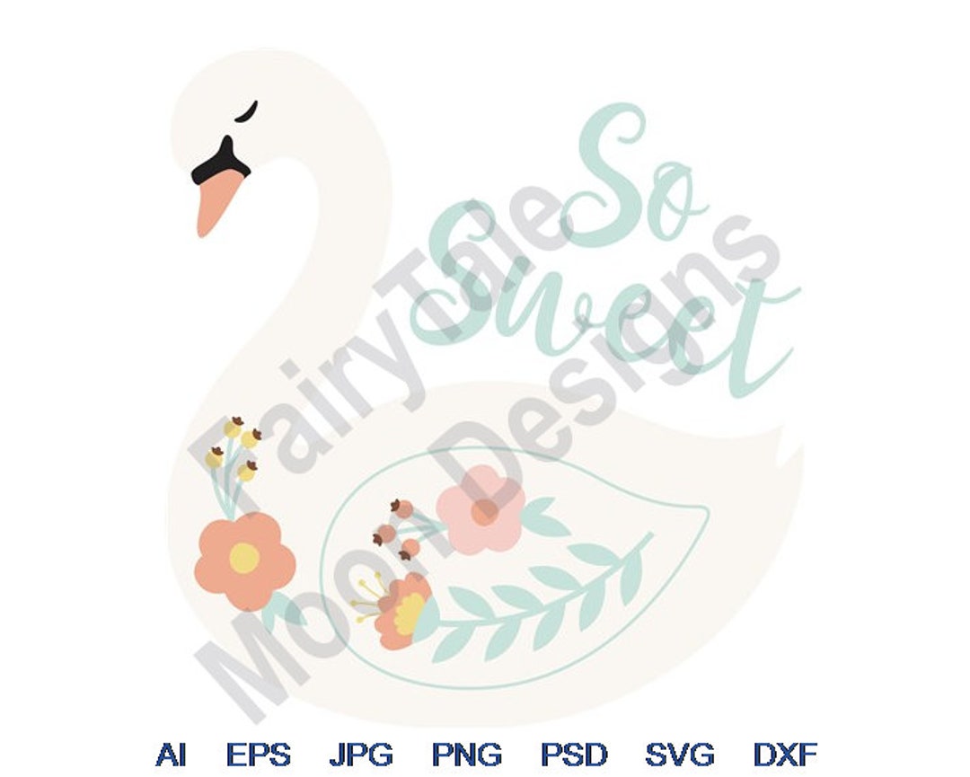So Sweet Svg, Dxf, Eps, Png, Jpg, Vector Art, Clipart, Cut File, Floral ...