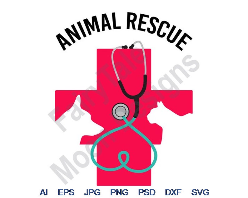 Animal Rescue Svg Dxf Eps Png Jpg Vector Art Clipart - Etsy