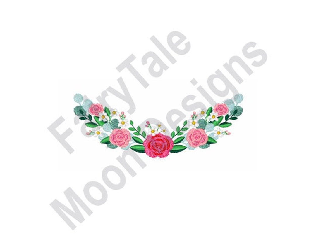 Rose Swag - Machine Embroidery Design, Wedding Flower Arch Embroidery ...