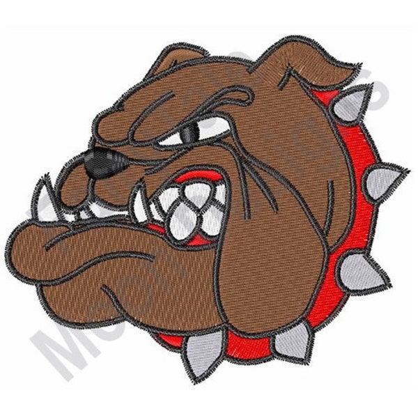 Bulldog Embroidery - Etsy