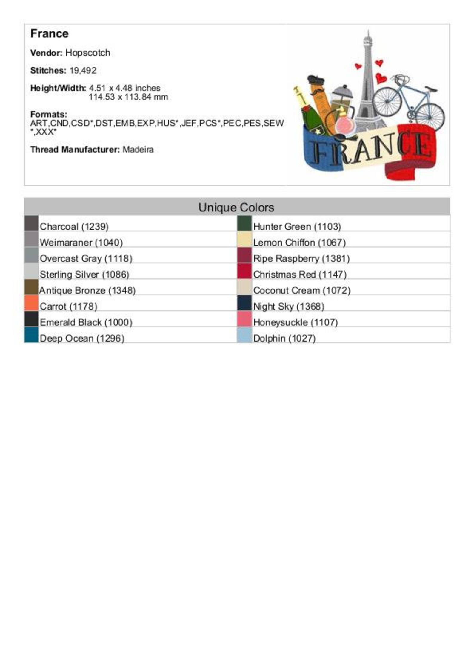 France Machine Embroidery Design French Flag Embroidery - Etsy