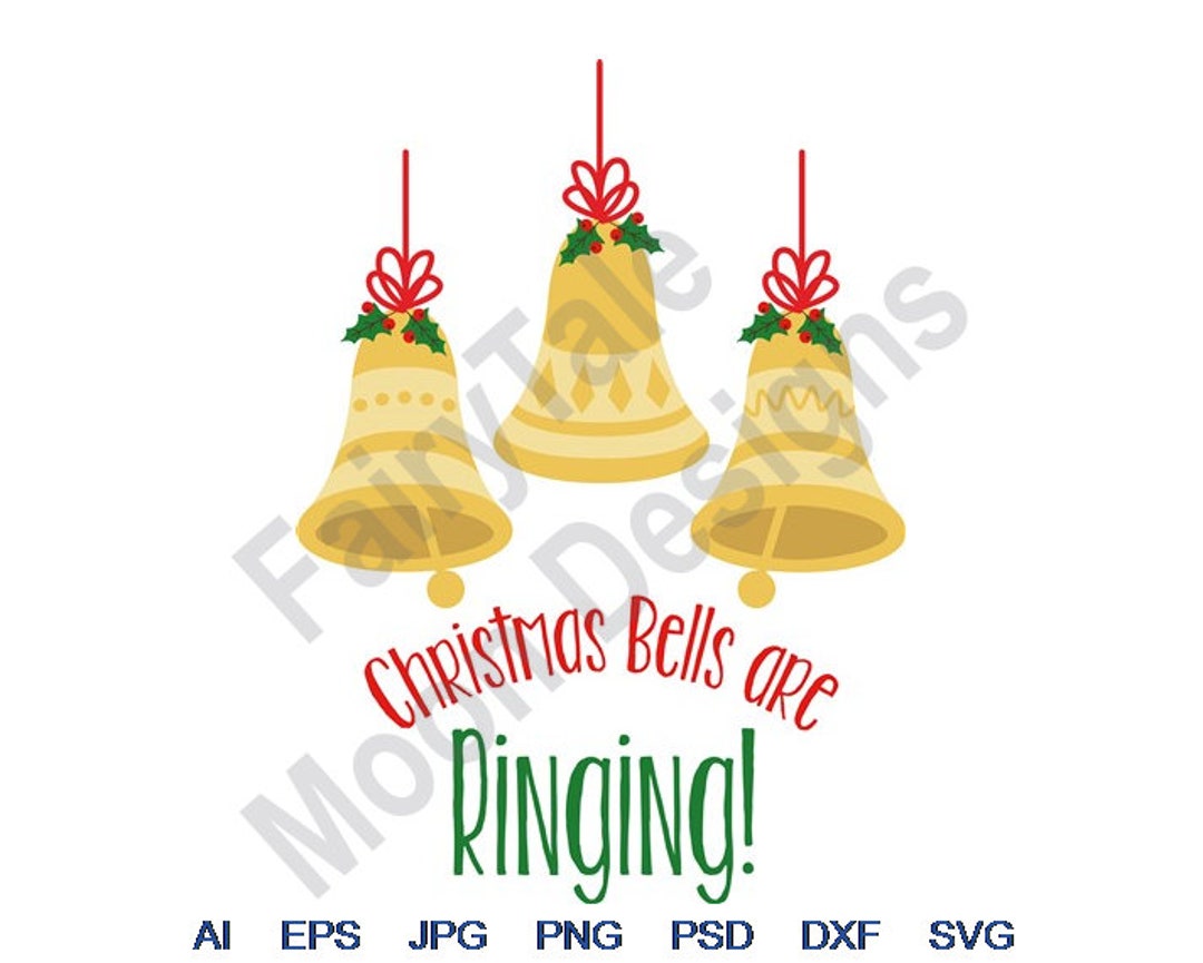Bells Are Ringing - Svg, Dxf, Eps, Png, Jpg, Vector Art, Clipart, Cut ...