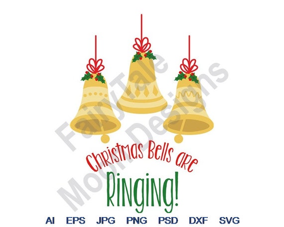 Bells Are Ringing Svg Dxf Eps Png Jpg Vector Art | Etsy