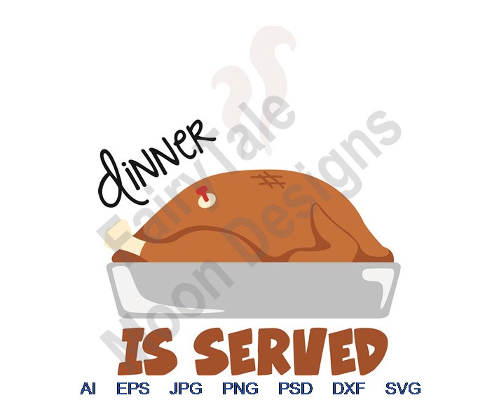 Dinner is Served Svg Dxf Eps Png Jpg Vector Art - Etsy