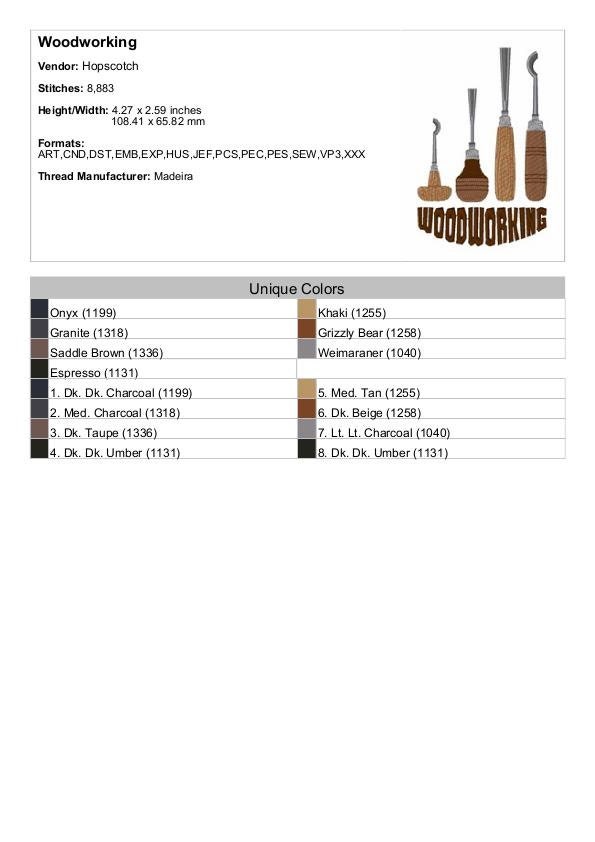 Woodworking - Machine Embroidery Design, Wood Carving Tools ...