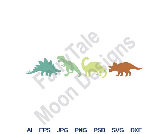 Prehistoric Border Svg Dxf Eps Png Jpg Vector Art | Etsy