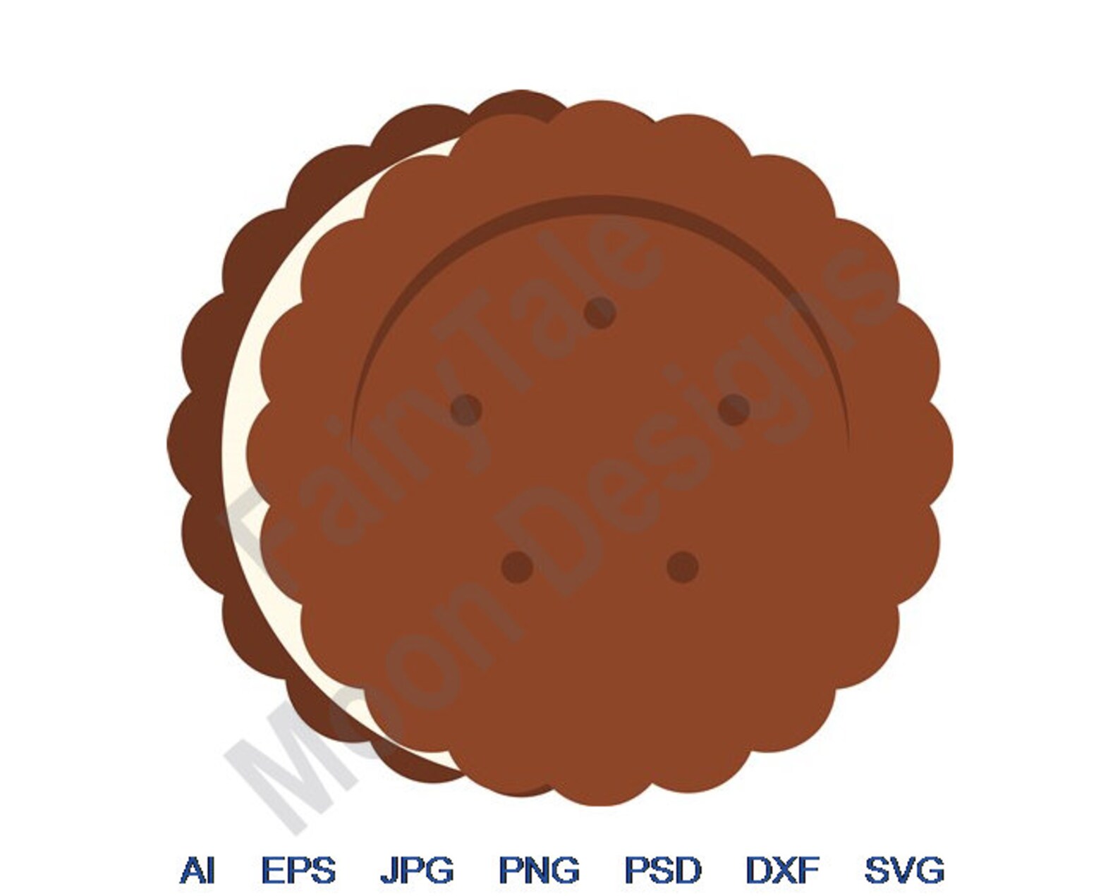 Cookie Svg Dxf Eps Png Jpg Vector Art Clipart Cut - Etsy