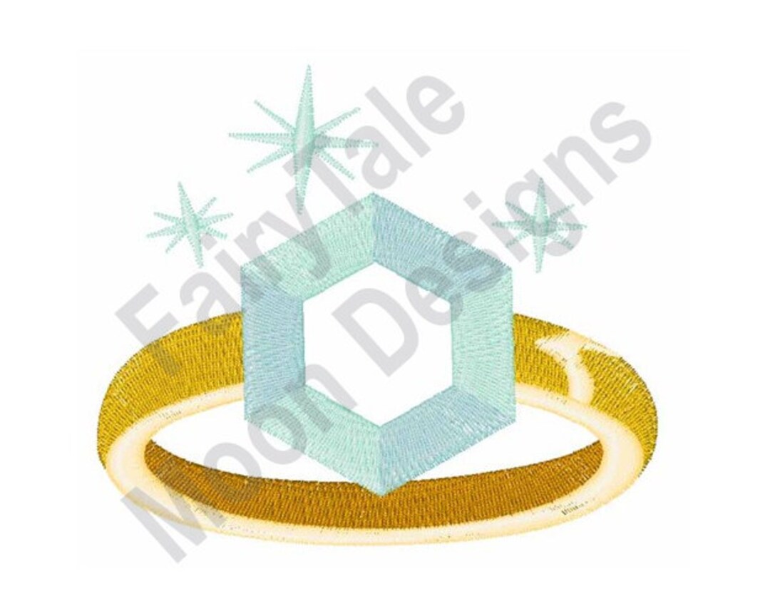 Diamond Ring Machine Embroidery Design Wedding Ring - Etsy