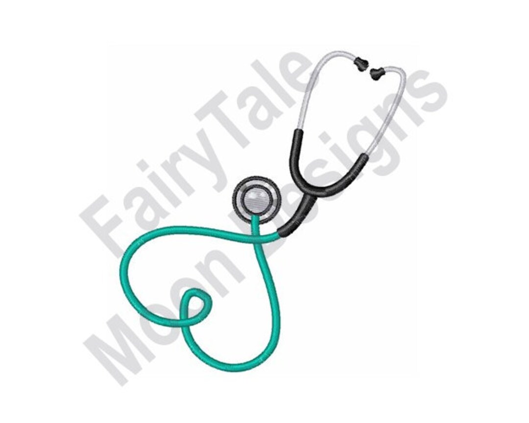 Heart Stethoscope - Machine Embroidery Design, Medical Instrument ...