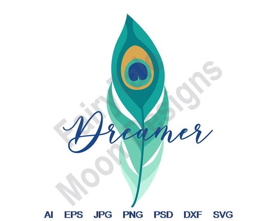 Dreamer Svg Dxf Eps Png Jpg Vector Art Clipart Cut | Etsy