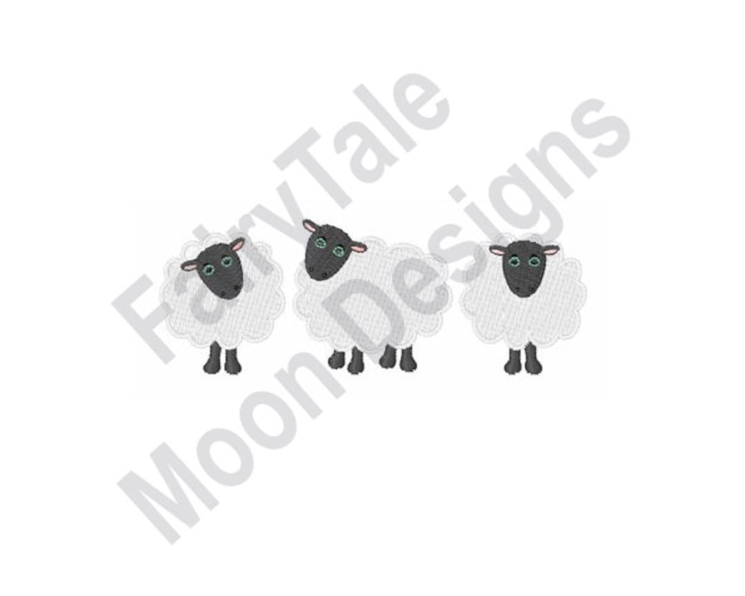 Counting Sheep - Machine Embroidery Design, Sheep Embroidery Pattern ...
